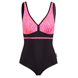 Beco The World Of Aquasports Badeanzug 'Zebra Vibes' Damen Gr&ouml;&szlig;e XXXL orange / pink
