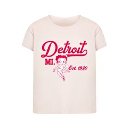 F4NT4STIC T-Shirt 'Betty Boop Detroit MI. Est 1930' Damen Gr&ouml;&szlig;e M pastellpink / cranberry