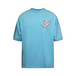SikSilk T-Shirt Herren Gr&ouml;&szlig;e XS blau / wei&szlig;