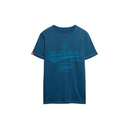 Superdry & Co T-Shirt Herren Gr&ouml;&szlig;e L blau / cyanblau