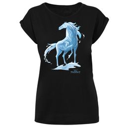 F4NT4STIC T-Shirt 'Disney Frozen 2 Nokk The Water Spirit' Damen Gr&ouml;&szlig;e L blau / hellblau / schwarz