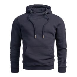Alessandro Salvarini Sweatshirt 'Calgarii' Herren Gr&ouml;&szlig;e L navy / wei&szlig;