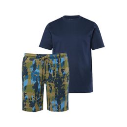 JP1880 Pyjama Herren Gr&ouml;&szlig;e 8XL blau / navy / oliv