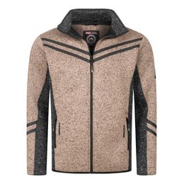 Rock Creek Fleecejacke Herren Gr&ouml;&szlig;e 5XL beige / braun