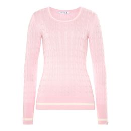 Delmao Pullover Damen Gr&ouml;&szlig;e XXL/XXXL rosa / naturwei&szlig;