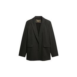 Superdry & Co Blazer Damen Gr&ouml;&szlig;e 42 anthrazit / wei&szlig;
