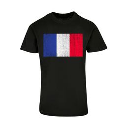 F4NT4STIC T-Shirt 'Frankreich Flagge France distressed' Herren Gr&ouml;&szlig;e L mischfarben / schwarz