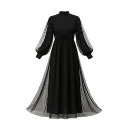 Modamihram Kleid Damen Gr&ouml;&szlig;e 46 schwarz Winterkleid