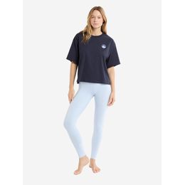 Etam Schlafshirt 'Walter' Damen Gr&ouml;&szlig;e L kitt / marine / azur / wei&szlig;