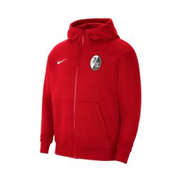 Nike Sportsweatjacke Jungen Gr&ouml;&szlig;e 122/128 rot / schwarz / wei&szlig;