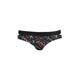 Superdry & Co Bikinih&ouml;schen 'Bora' Damen Gr&ouml;&szlig;e S petrol / orange / schwarz / wei&szlig;