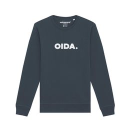 Watapparel Sweatshirt 'Oida' Herren Gr&ouml;&szlig;e XL anthrazit / wei&szlig;