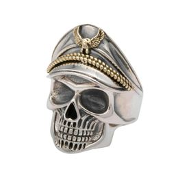 Tony Fein Ring 'Totenkopf' Herren Gr&ouml;&szlig;e 69 silber