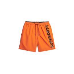 Superdry & Co Badeshorts Herren Gr&ouml;&szlig;e S orange / schwarz
