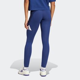 adidas Sportswear Leggings Damen Gr&ouml;&szlig;e L blau / wei&szlig;