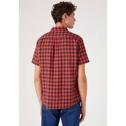 Wrangler Hemd Herren Gr&ouml;&szlig;e S navy / blutrot