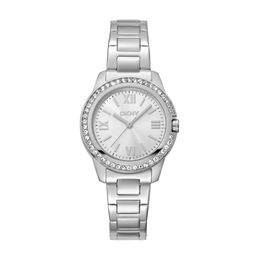 DKNY Analoguhr Damen Gr&ouml;&szlig;e One Size silber