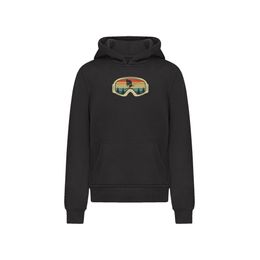 F4NT4STIC Sweatshirt 'Retro Skibrille Wintersport' M&auml;dchen Gr&ouml;&szlig;e 158/164 hellgelb / petrol / hellrot / schwarz