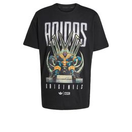 adidas originals T-Shirt 'Marvel Thanos' Herren Gr&ouml;&szlig;e XS t&uuml;rkis / gr&uuml;n / orange / schwarz
