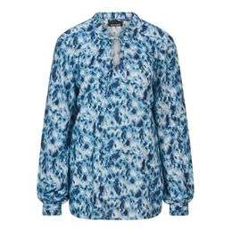 GOLDNER Bluse Damen Gr&ouml;&szlig;e M blau / hellblau / wei&szlig;