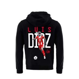 FC Bayern M&uuml;nchen Fc Bayern M&uuml;nchen Hoodie Luis D&igrave;az Jungen Gr&ouml;&szlig;e 128 schwarz