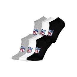 Huddle Freizeitsocken ' NFL Shield Sneaker ' Herren Gr&ouml;&szlig;e 43/46 graumeliert / schwarz / wei&szlig;