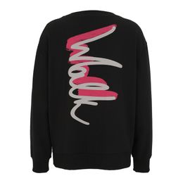 Doris Streich Sweatshirt Damen Gr&ouml;&szlig;e M/L grau / dunkelpink / schwarz