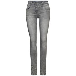 Cecil Jeans Damen Gr&ouml;&szlig;e 34 hellgrau / silber