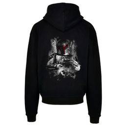 F4NT4STIC Sweatshirt 'Star Wars Boba Fett Distressed' Herren Gr&ouml;&szlig;e XXXL grau / rot / schwarz / wei&szlig;