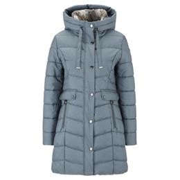 Betty Barclay Outdoorjacke mit abnehmbarer Kapuze Damen Gr&ouml;&szlig;e L blau Winterjacke