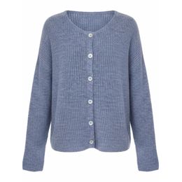 Liks. Munich Strickjacke Damen Gr&ouml;&szlig;e XXL rauchblau