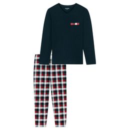 Schiesser Pyjama Herren Gr&ouml;&szlig;e XL rot / schwarz / wei&szlig;