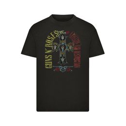 F4NT4STIC T-Shirt 'Guns N' Roses Skull Rock Band Merch' Jungen Gr&ouml;&szlig;e 158/164 gelb / petrol / rot / schwarz