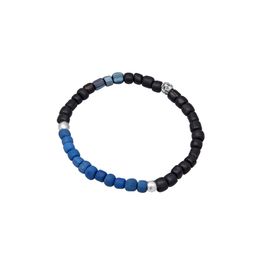 Kuzzoi Armband Herren Gr&ouml;&szlig;e 19 blau / dunkelblau / wei&szlig;