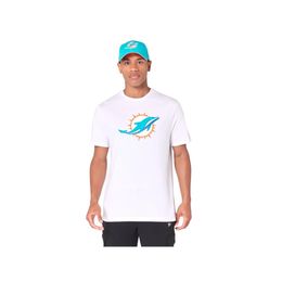 New Era Shirt 'NFL Miami Dolphins Logo' Herren Gr&ouml;&szlig;e XL azur / dunkelorange / wei&szlig;
