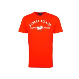 Harvey Miller T-Shirt 'Polo Club' Herren Gr&ouml;&szlig;e XXXL rot / wei&szlig;