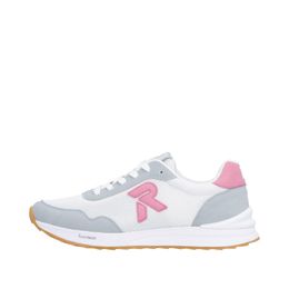 Rieker Sport Sneaker Damen Gr&ouml;&szlig;e 37 hellgrau / hellpink / wei&szlig;