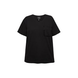 Ulla Popken Shirt Damen Gr&ouml;&szlig;e 4XL/5XL schwarz