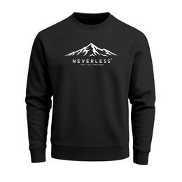 Neverless Sweatshirt 'Berg Unknown' Herren Gr&ouml;&szlig;e 4XL schwarz