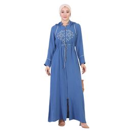 Modamihram Kleid Damen Gr&ouml;&szlig;e 44 navy / saphir / taubenblau Winterkleid