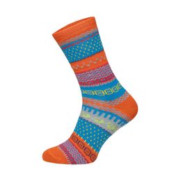 Homeofsocks Socken 'HOS2293' Damen Gr&ouml;&szlig;e 35/38 orangemeliert