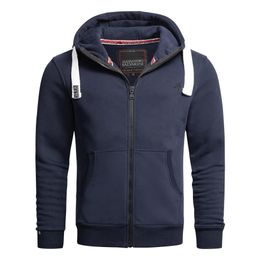 Alessandro Salvarini Sweatjacke 'Vinzent' Herren Gr&ouml;&szlig;e XXL navy / wei&szlig;