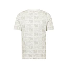 s.Oliver T-Shirt Herren Gr&ouml;&szlig;e M greige / wei&szlig;