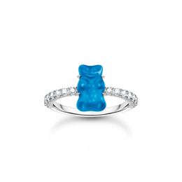 Thomas Sabo Ring Damen Gr&ouml;&szlig;e 56 blau / silber