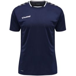 Hummel Funktionsshirt 'Authentic' Jungen Gr&ouml;&szlig;e 104 marine / hellgrau / schwarz / wei&szlig;