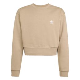 adidas originals Sweatshirt 'BOXY CREW' M&auml;dchen Gr&ouml;&szlig;e 128 beige / wei&szlig;
