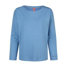 Salzhaut Shirt 'UNNERWEGS' Damen Gr&ouml;&szlig;e L blau / pink
