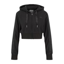 adidas originals Sweatjacke Damen Gr&ouml;&szlig;e 4XS dunkelgrau / schwarzmeliert