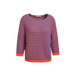 Smith & Soul Smith&soul Strukturierter Pullover mit verk&uuml;rzten Raglan&auml;rmeln Damen Gr&ouml;&szlig;e XL blau