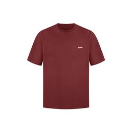 Smilodox Basic T-Shirt Ilyas Herren Gr&ouml;&szlig;e XL bordeaux
